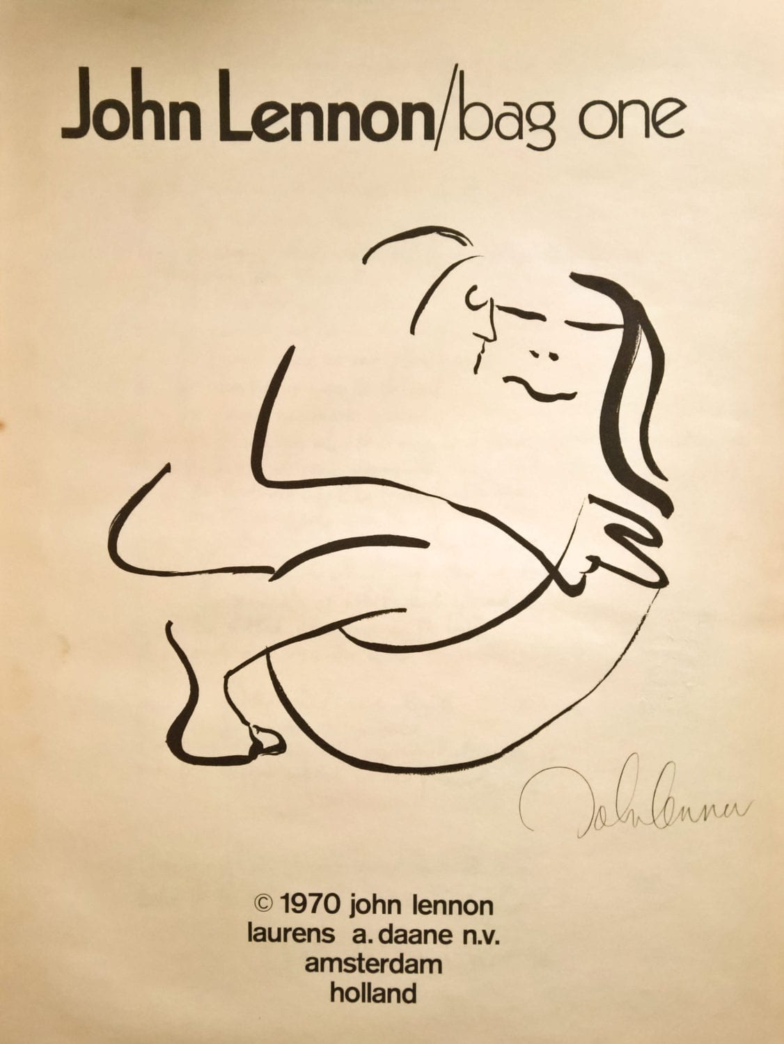 John Lennon - Bag One Cover - Posters60s.com